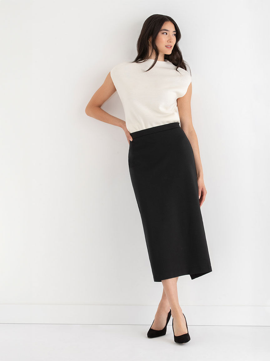 Midi Pencil Skirt in Luxe Ponte | Rickis Midi Pencil Skirt in Luxe Ponte | Rickis